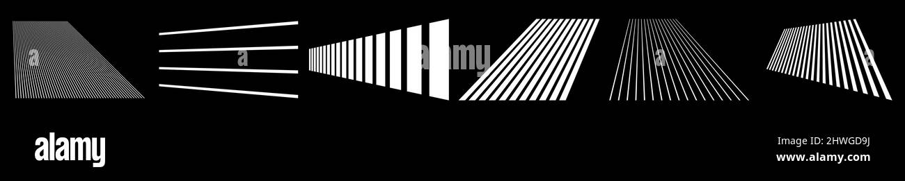 3D lines in perspective, Angled, slanting, oblique and diagonal lines ...