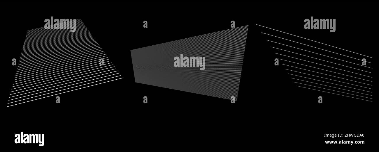 3D lines in perspective, Angled, slanting, oblique and diagonal lines ...