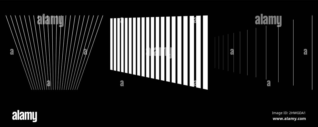 3D lines in perspective, Angled, slanting, oblique and diagonal lines ...