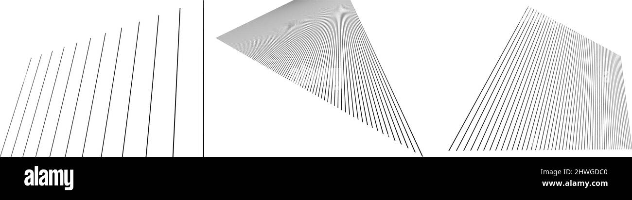 3D lines in perspective, Angled, slanting, oblique and diagonal lines ...