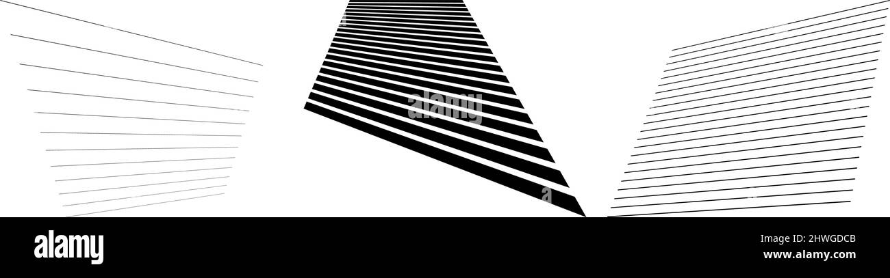 3D lines in perspective, Angled, slanting, oblique and diagonal lines ...