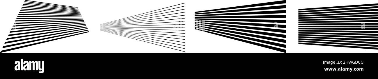 3D lines in perspective, Angled, slanting, oblique and diagonal lines ...