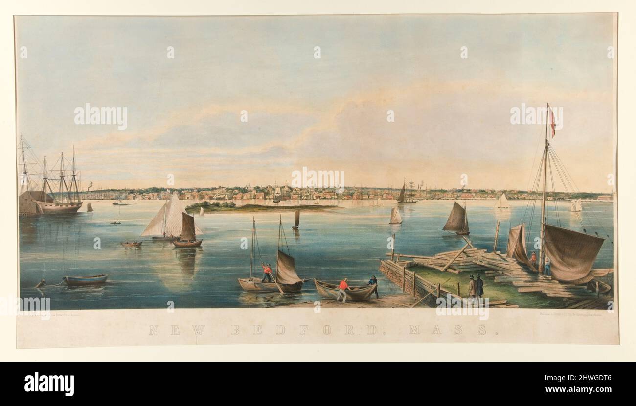 New Bedford, Mass.. Artist: Joseph Foxcroft Cole, American, 1837–1892 ...