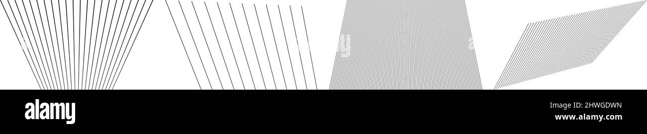 3D lines in perspective, Angled, slanting, oblique and diagonal lines ...