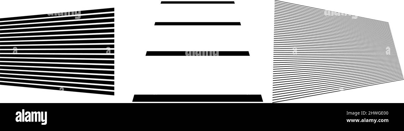 3D lines in perspective, Angled, slanting, oblique and diagonal lines ...
