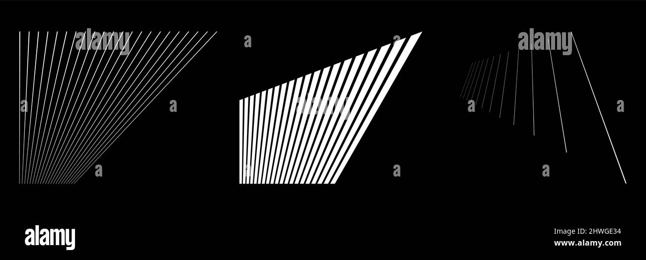3D lines in perspective, Angled, slanting, oblique and diagonal lines ...