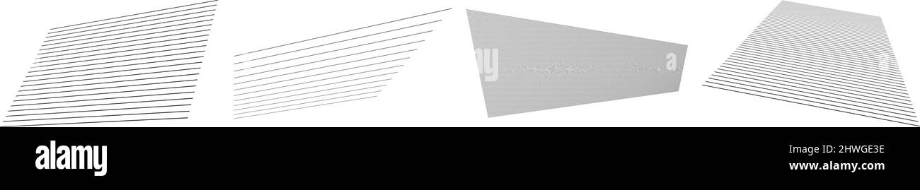 3D lines in perspective, Angled, slanting, oblique and diagonal lines ...