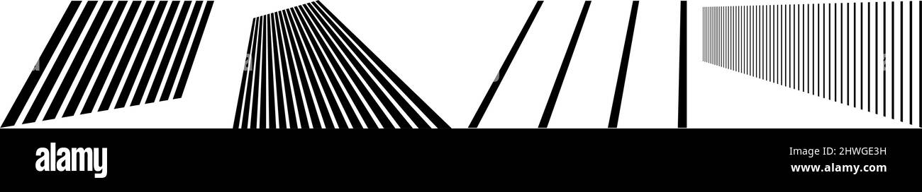 3D lines in perspective, Angled, slanting, oblique and diagonal lines ...