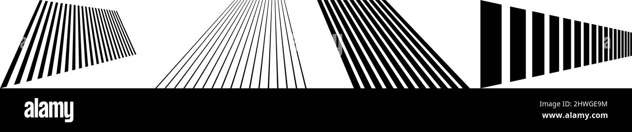 3D lines in perspective, Angled, slanting, oblique and diagonal lines ...