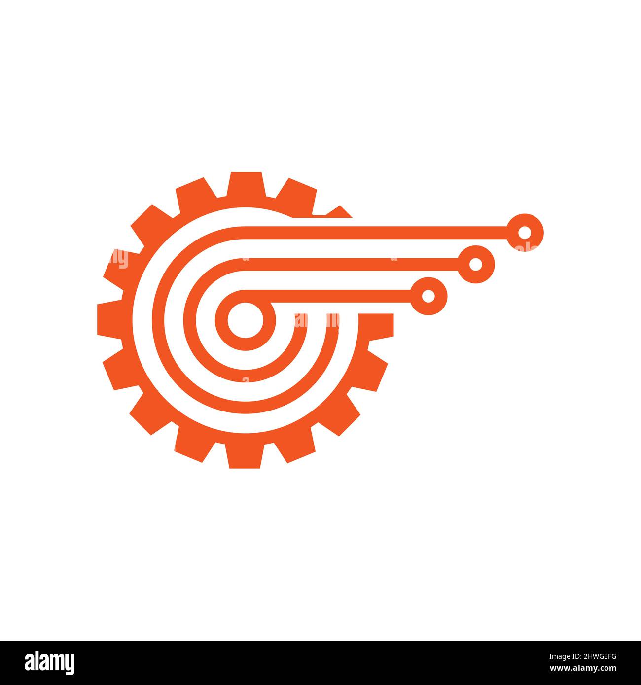 GEAR logo design template vector. Abstract vector gear tech icon Stock ...