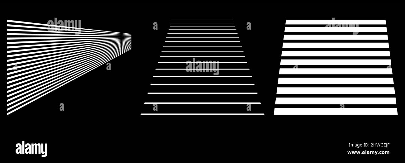 3D lines in perspective, Angled, slanting, oblique and diagonal lines ...