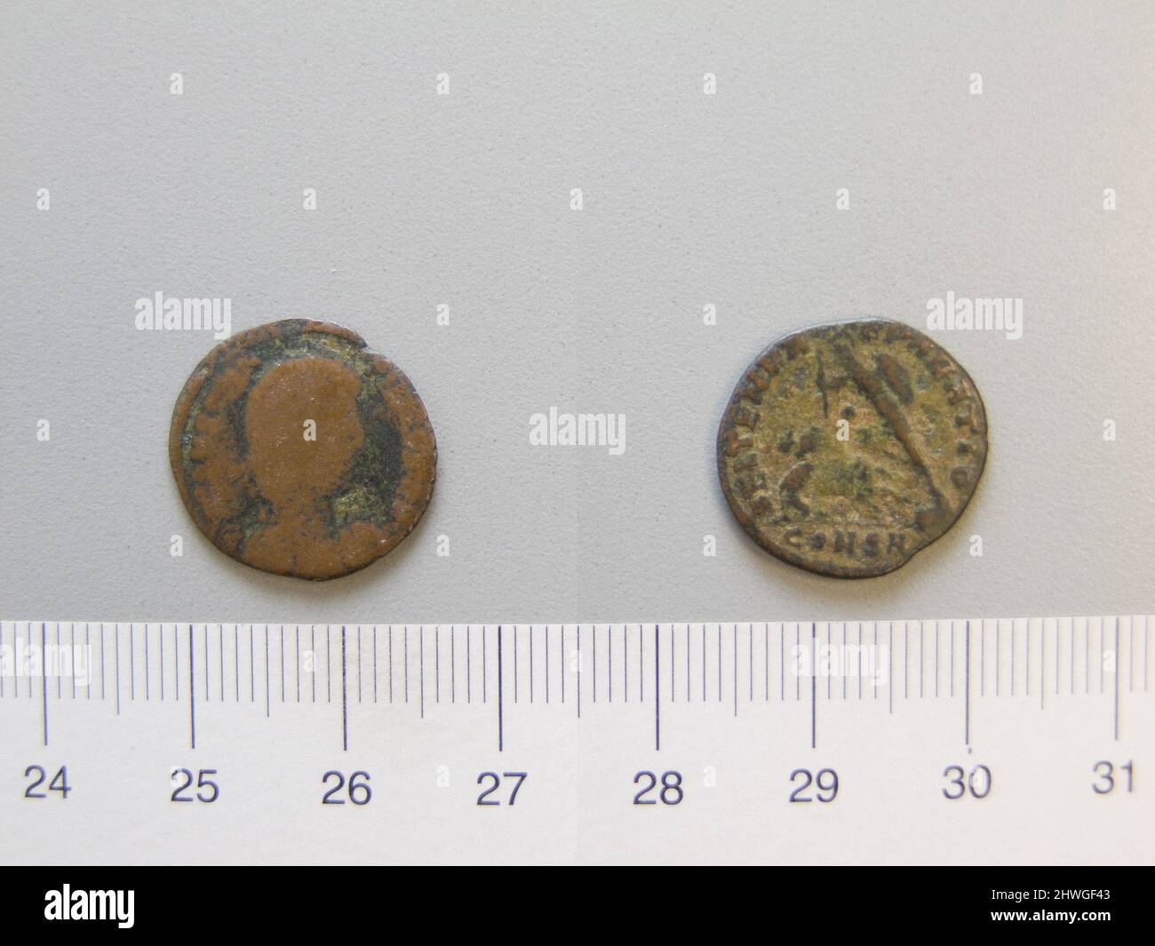 1 Nummus of Constantius II, Emperor of Rome from Constantinople. Ruler ...