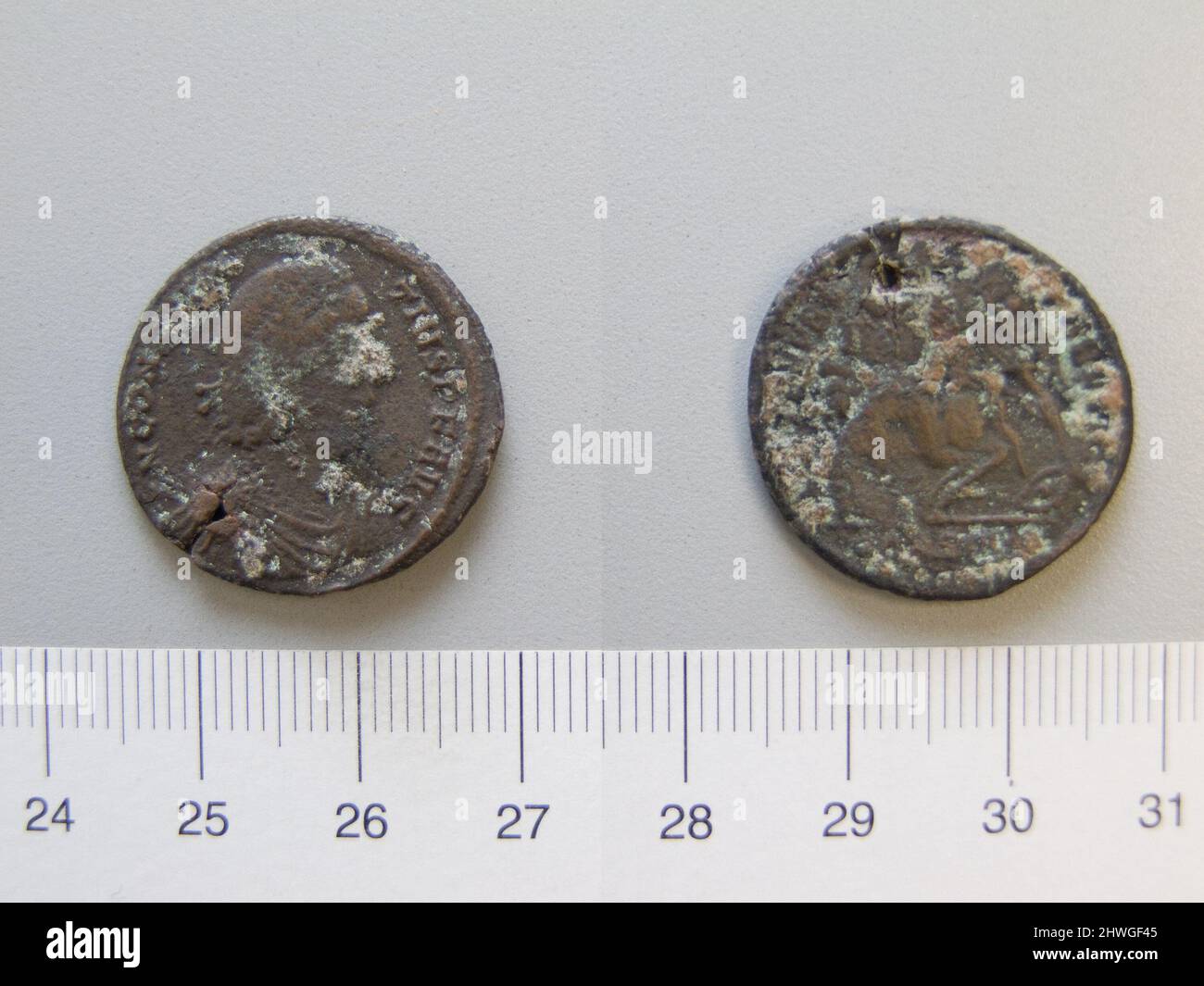 1 Nummus of Constantius II, Emperor of Rome from Constantinople. Ruler ...