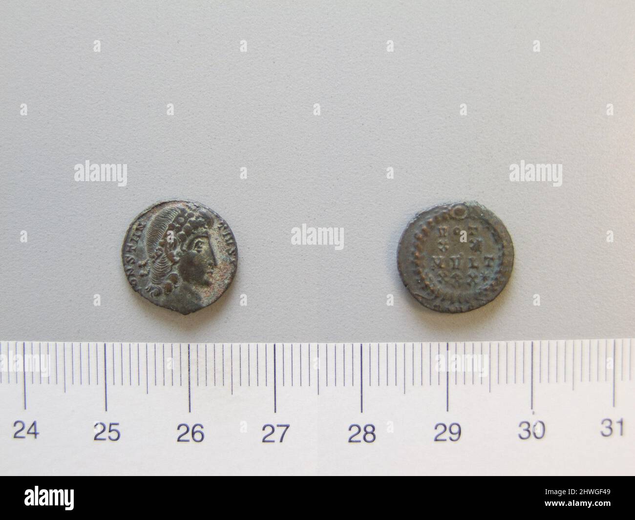 1 Nummus of Constantine II, Emperor of Rome from Constantinople. Ruler ...