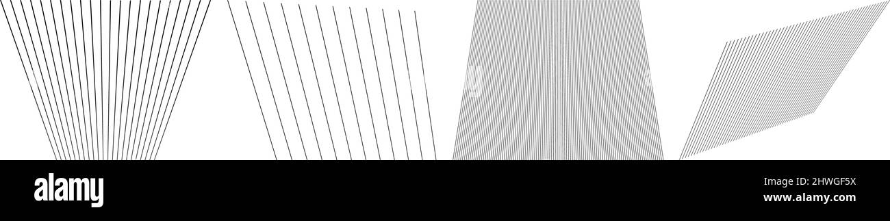 3D lines in perspective, Angled, slanting, oblique and diagonal lines ...