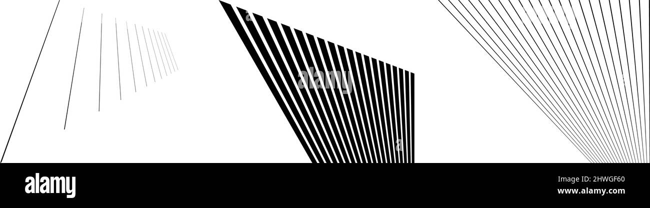 3D lines in perspective, Angled, slanting, oblique and diagonal lines ...