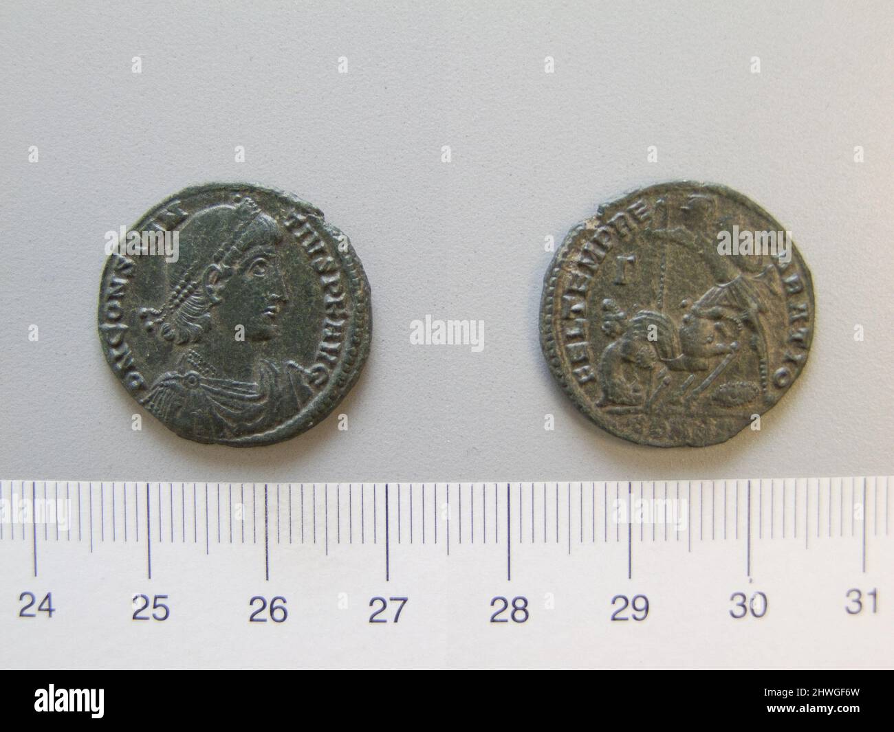 1 Nummus of Constantius II, Emperor of Rome from Constantinople. Ruler ...