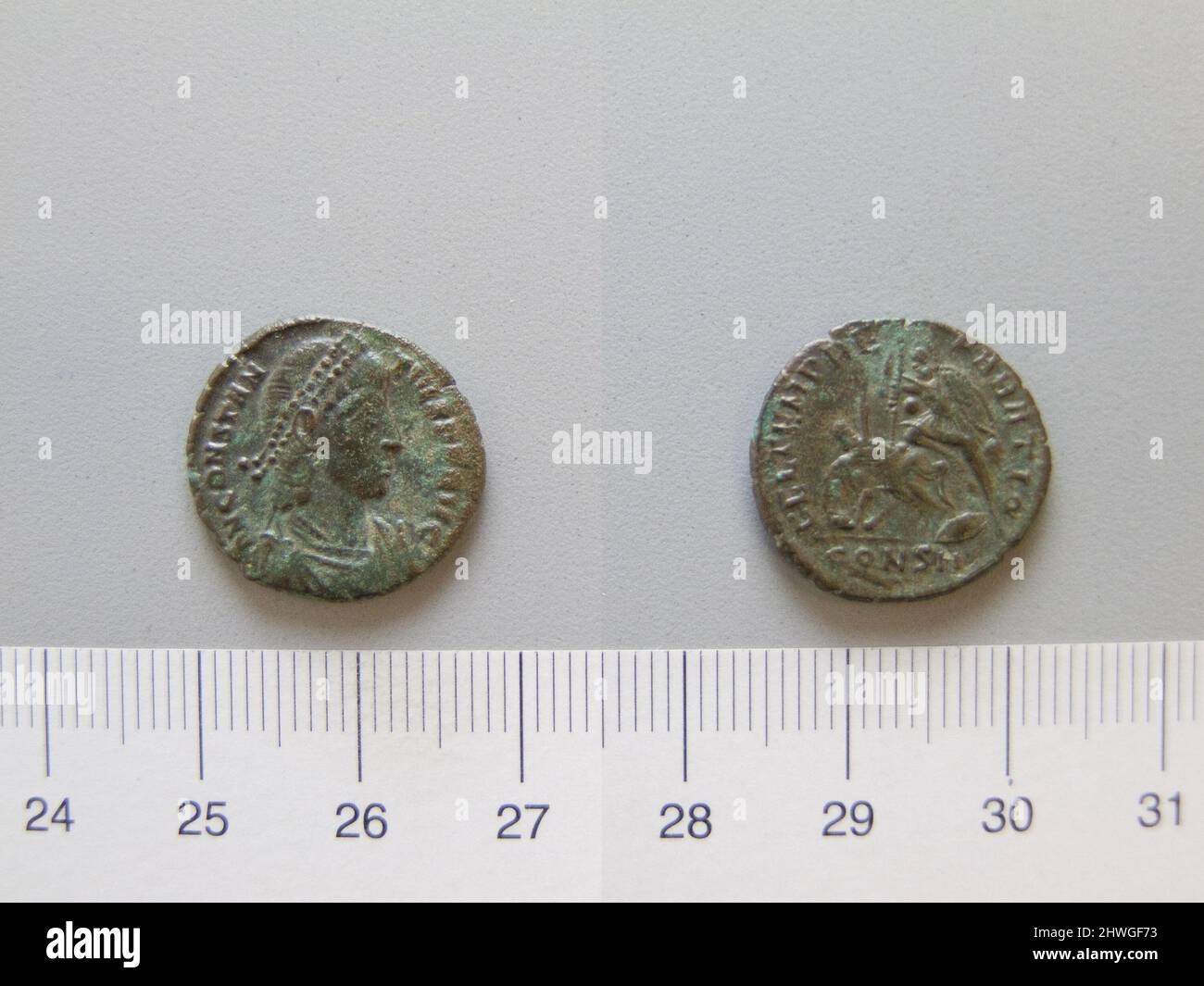 1 Nummus of Constantius II, Emperor of Rome from Constantinople. Ruler ...