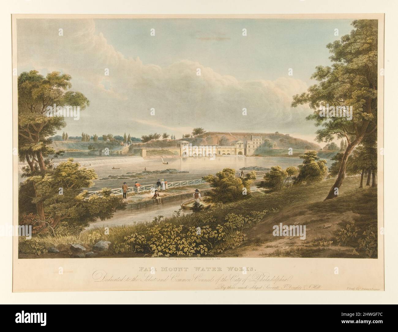 Fair Mount Water Works (Philadelphia). Artist: Thomas Doughty, American ...