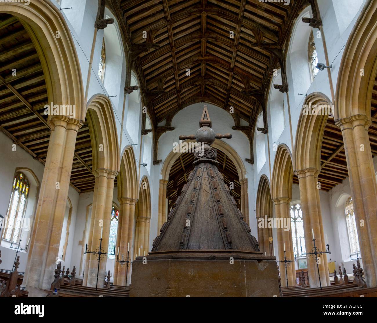 Nave, Holme Hale Church Norfolk Stock Photo - Alamy