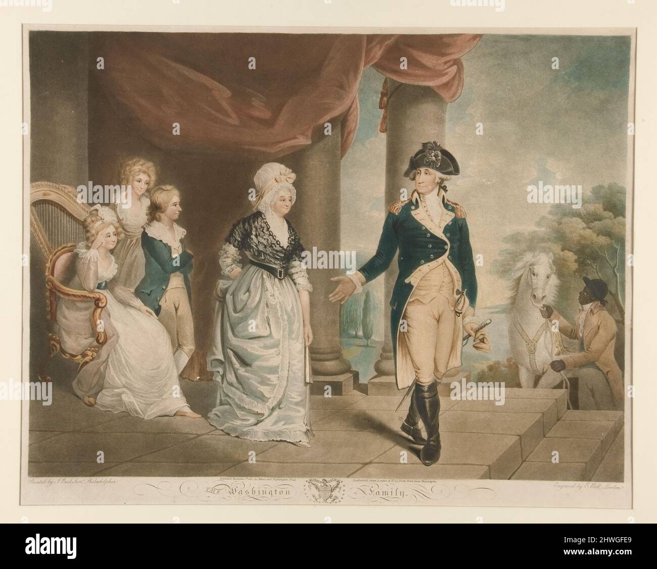 The Washington Family. Engraver: Edward Bell, British, active 1794 ...