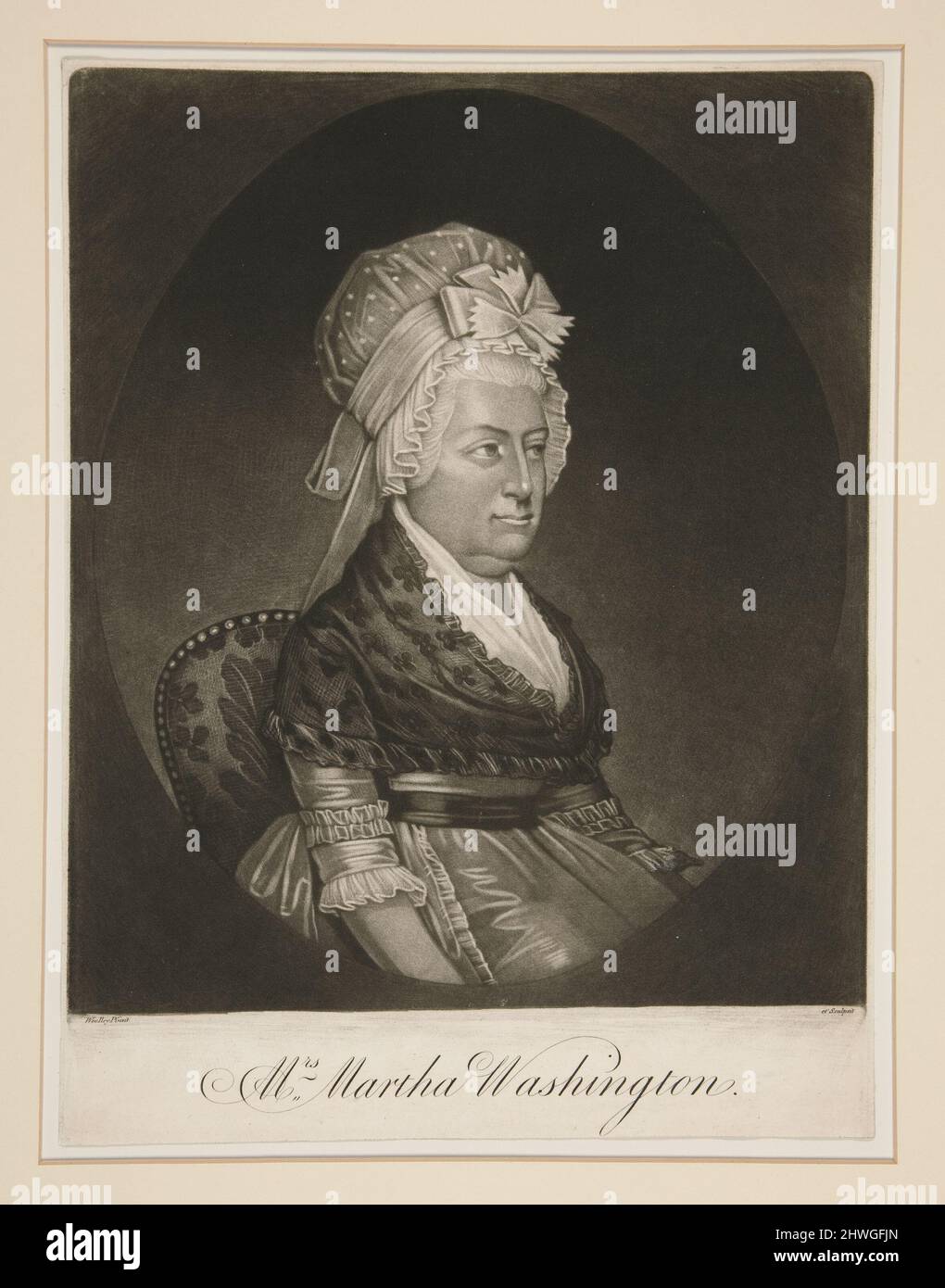 Mrs. Martha Washington. Artist: William Woolley, British, active United ...