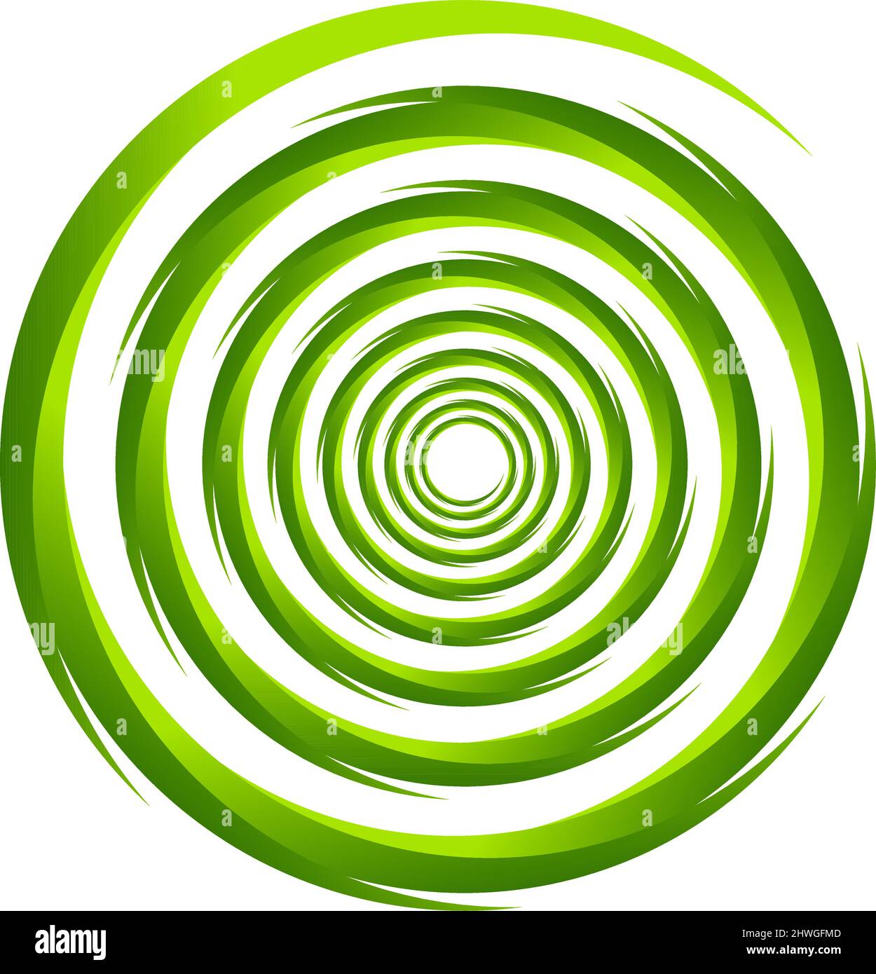 Spiral, swirl and twirl, whirl element. Whirlpool, whirlwind segmented ...