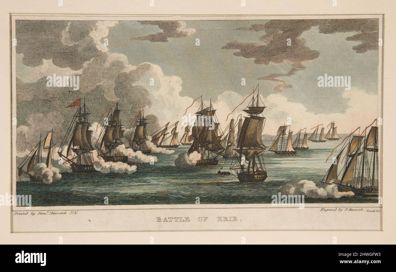 Battle of Erie. Artist: Peter Rushton Maverick, American, 1755–1811 ...