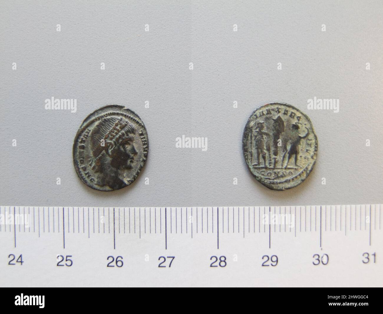 1 Nummus of Constantius II, Emperor of Rome from Constantinople. Ruler ...