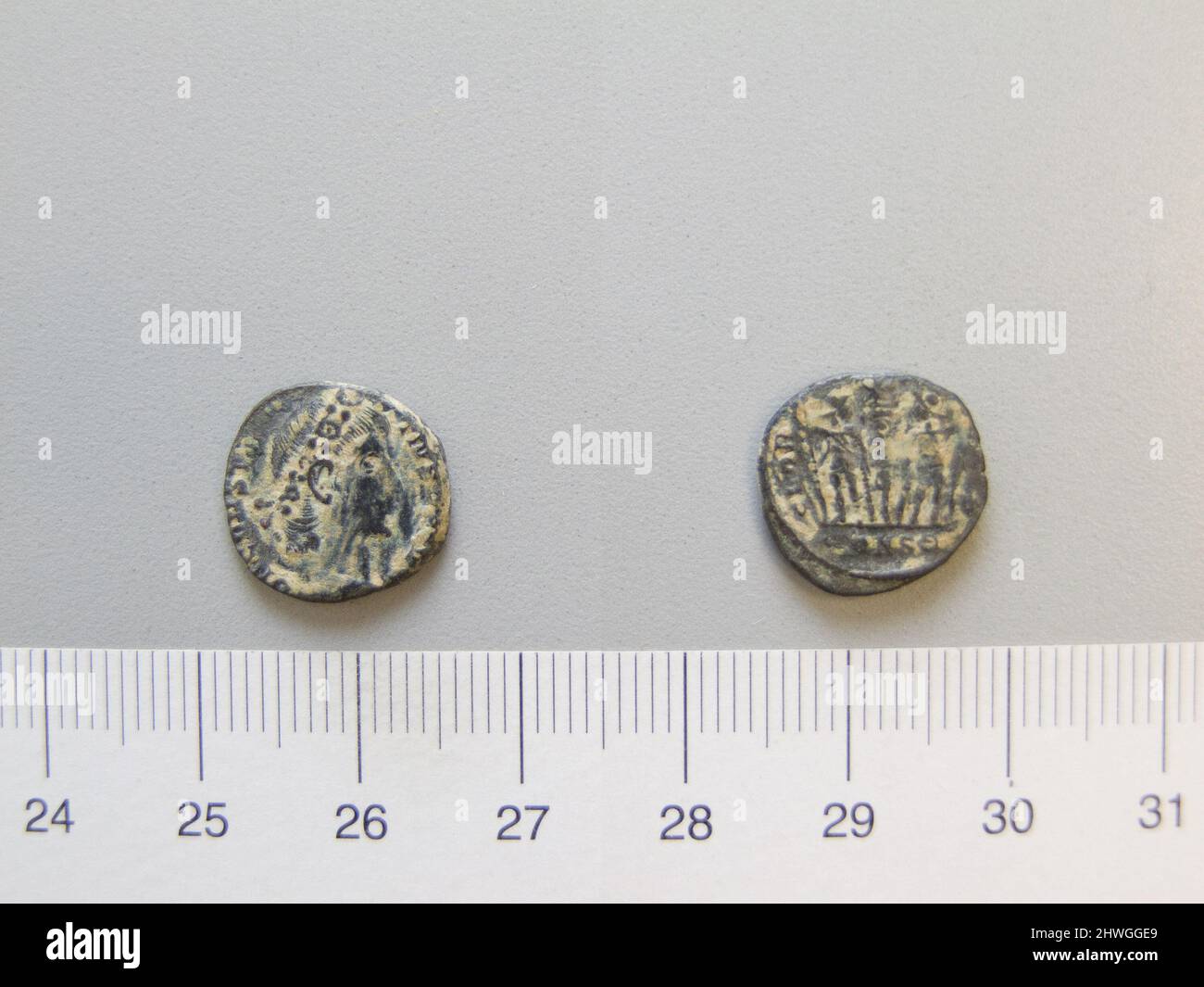 1 Nummus of Constantius II, Emperor of Rome from Constantinople. Ruler ...