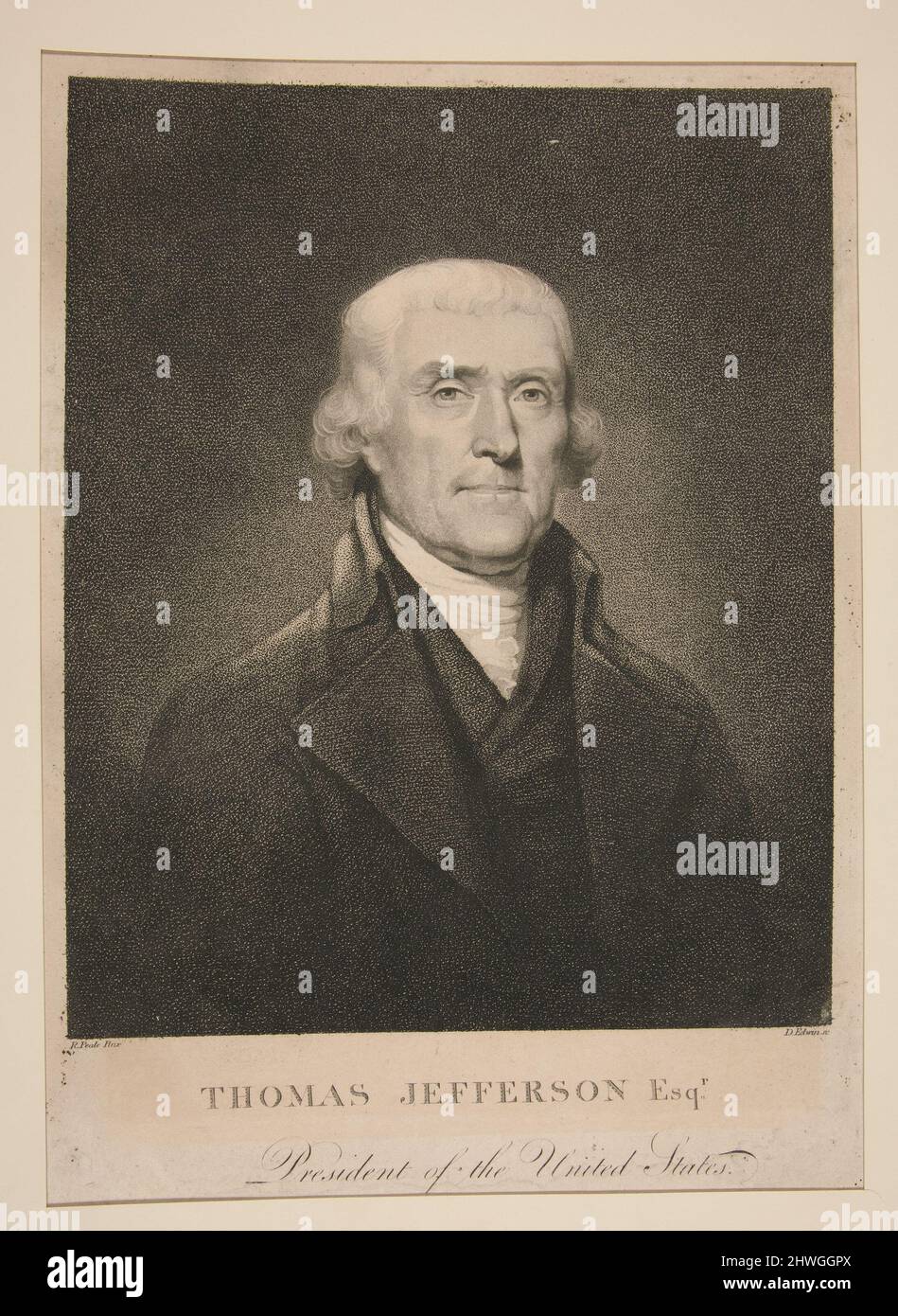 Rembrandt peale thomas jefferson hi-res stock photography and images ...