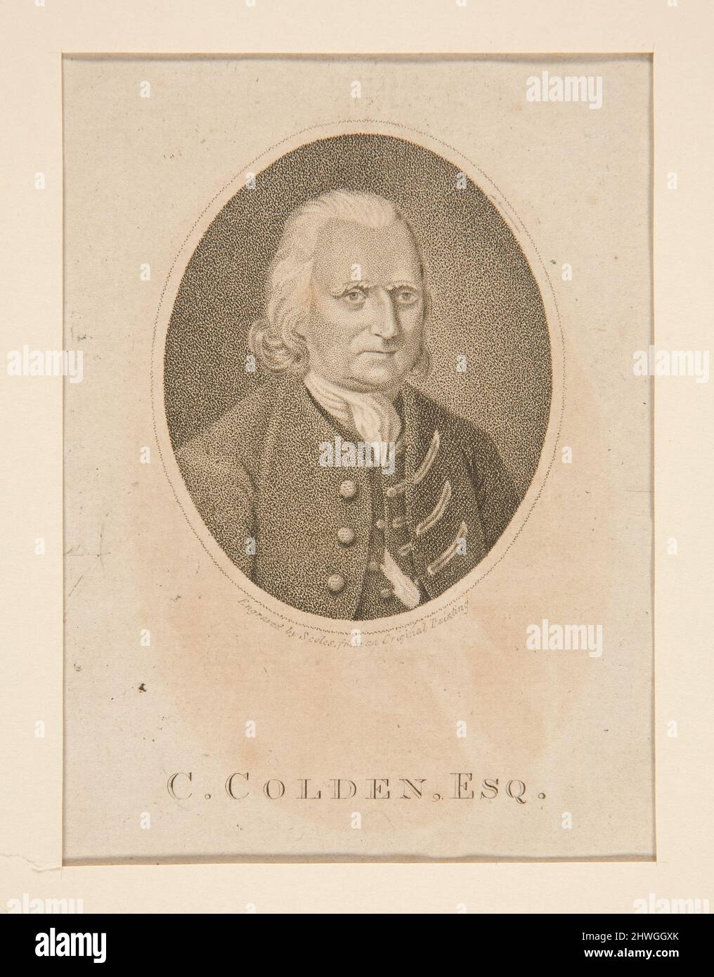 C. Colden, Esq.. Engraver: Unknown After: John Scoles, American, 1793 ...