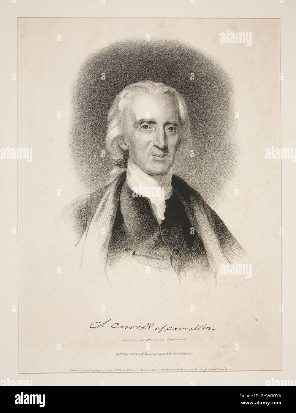 Ch Carroll of Carrollton. Lithographer: Childs & Inman, American ...