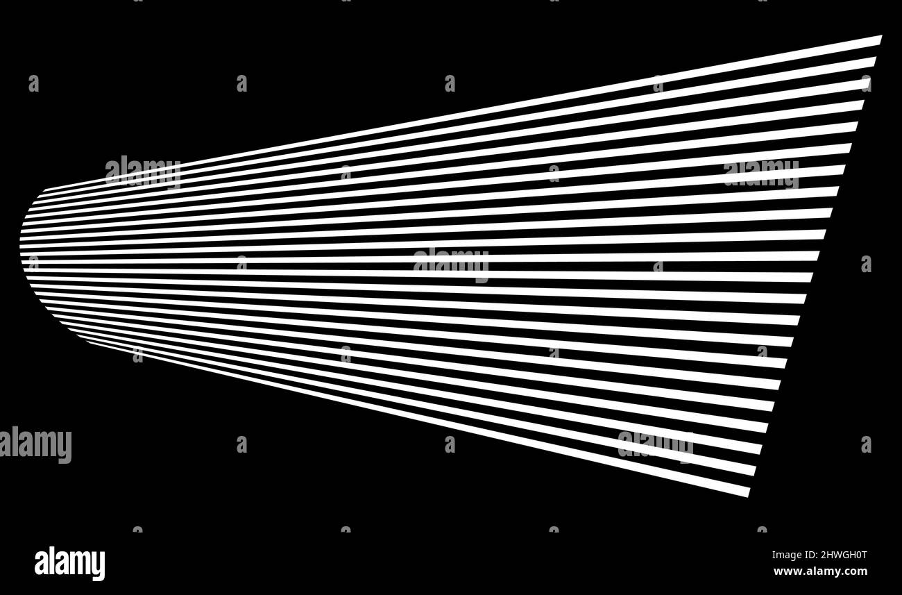 Bent abstract curved lines, stripes element - stock vector illustration ...