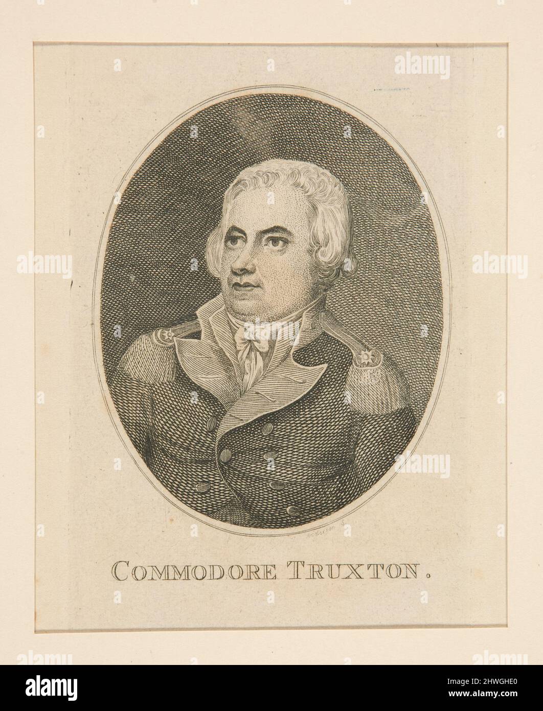 Commodore Truxton (Thomas). Engraver: Unknown Stock Photo - Alamy
