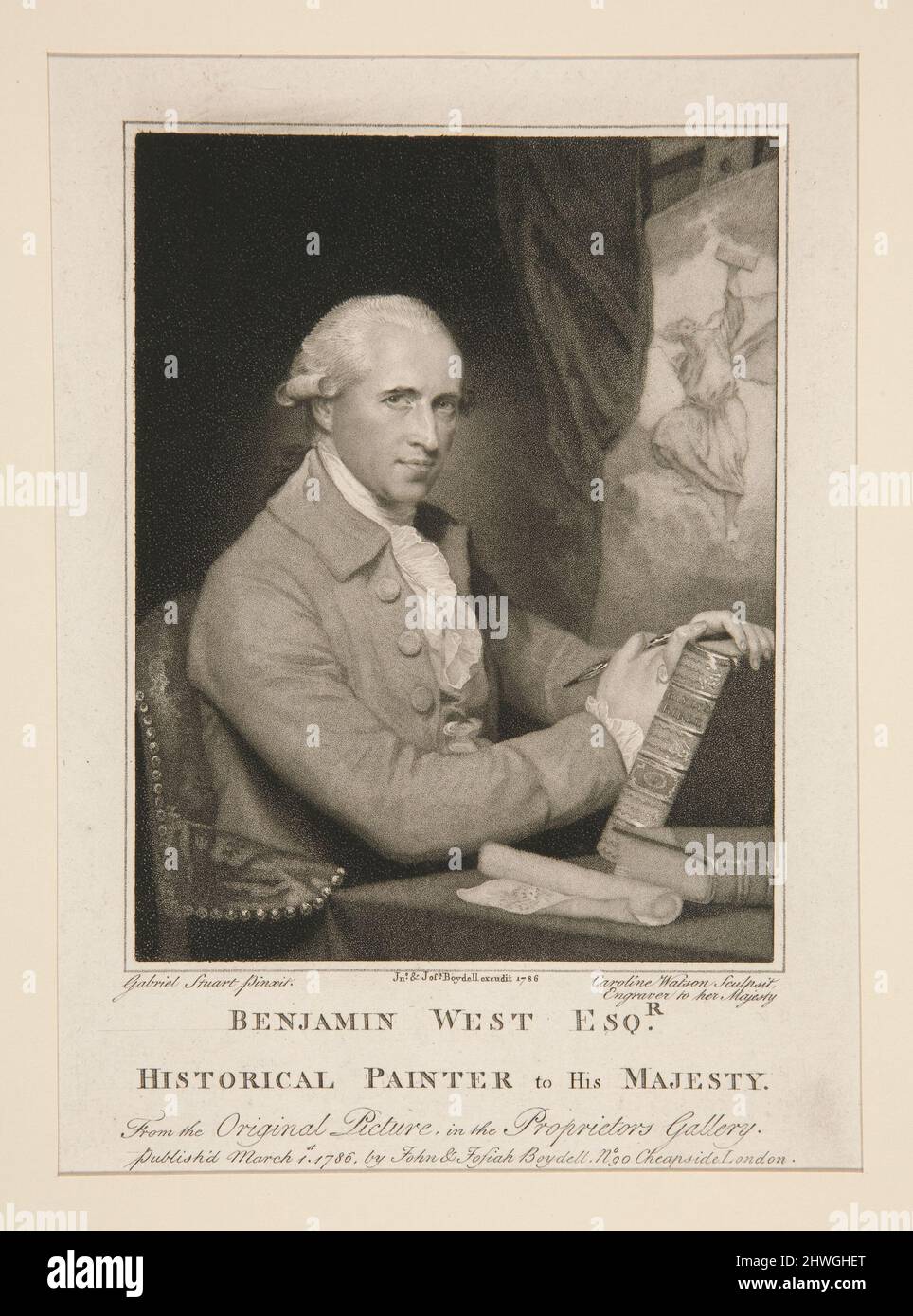 Benjamin West Esq.r / Historical Painter to His Majesty. Artist ...