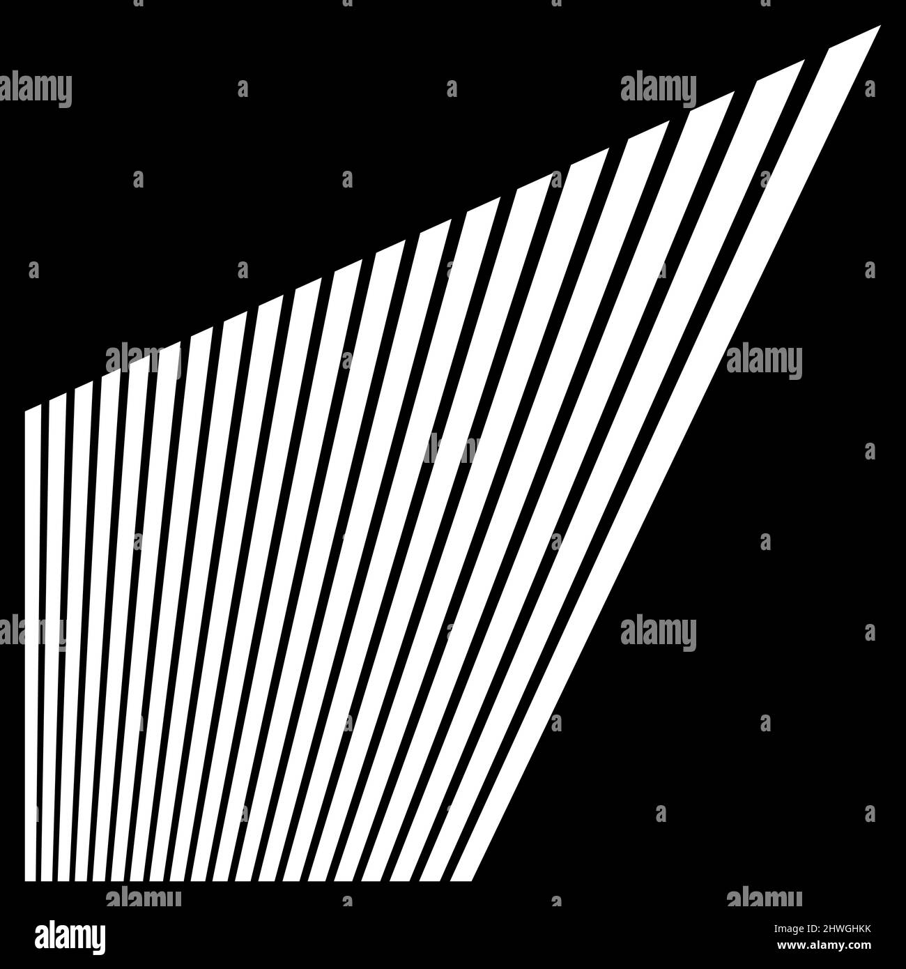 3D lines in perspective, Angled, slanting, oblique and diagonal lines ...