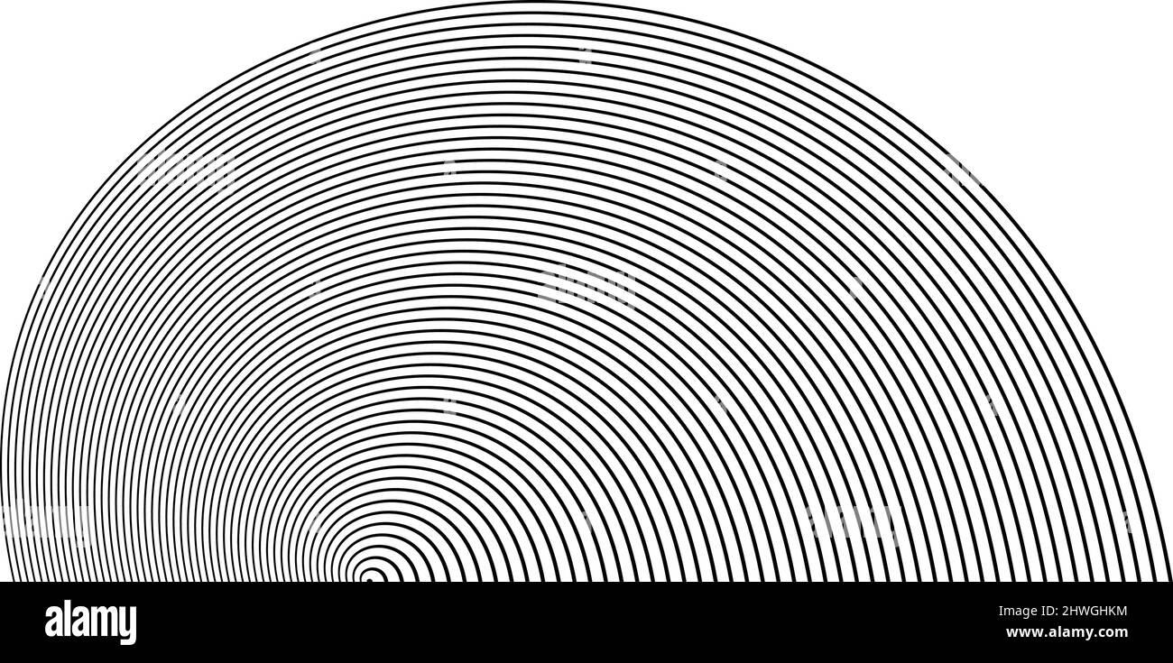 Bent abstract curved lines, stripes element - stock vector illustration ...