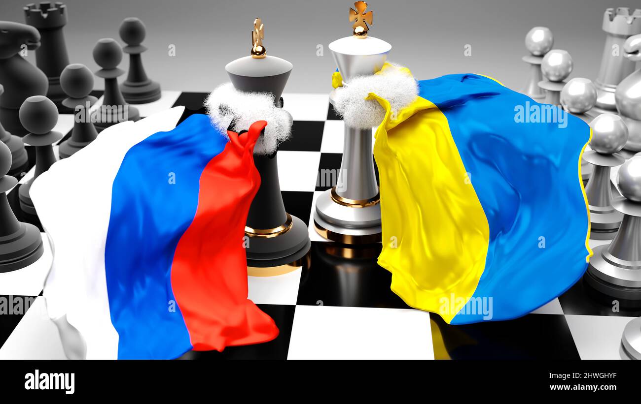 Russia Ukraine war, conflict, confrontation. Fighting between Russia ...