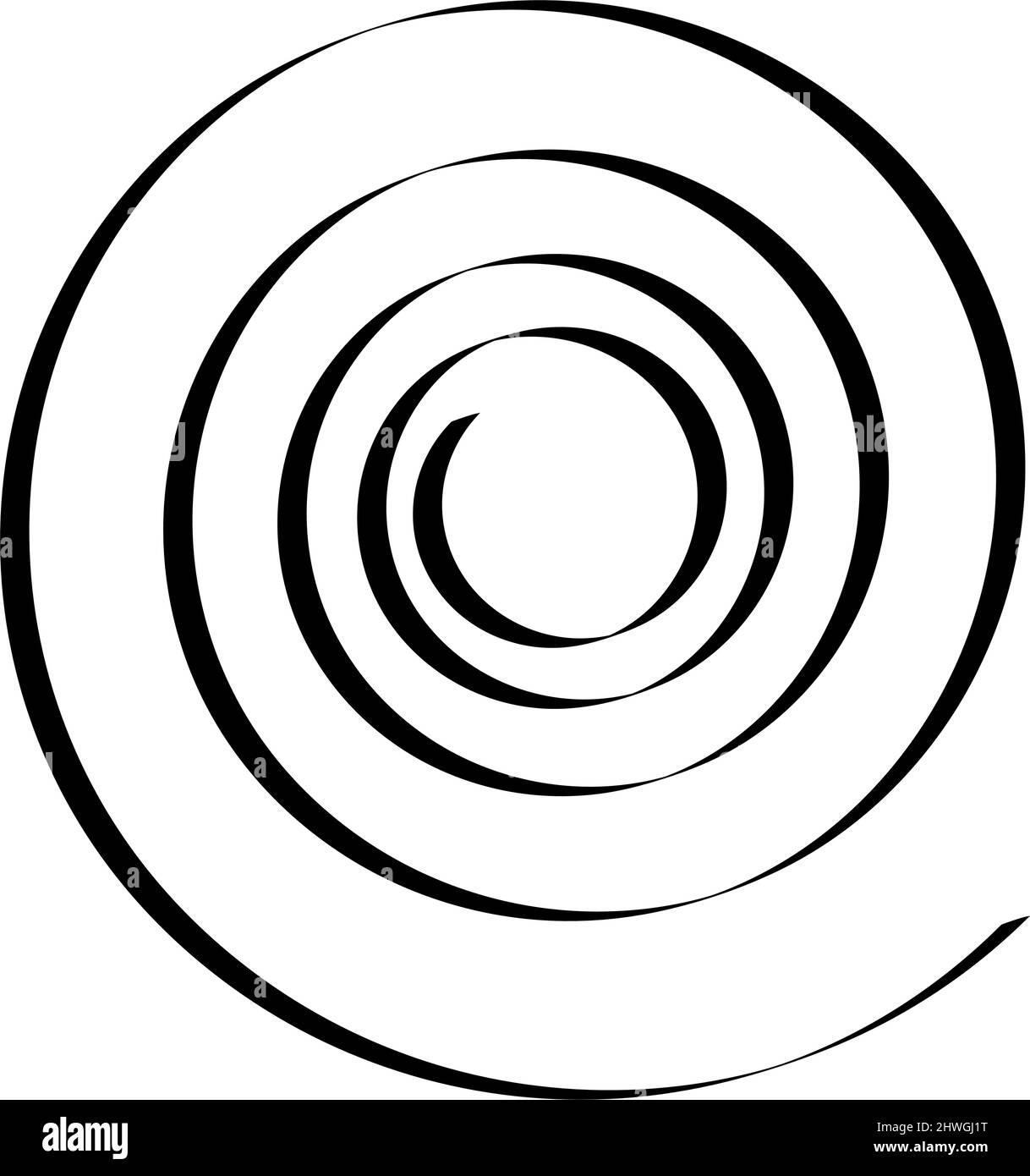 Spirals, swirl, twirl design element vector - stock vector illustration ...