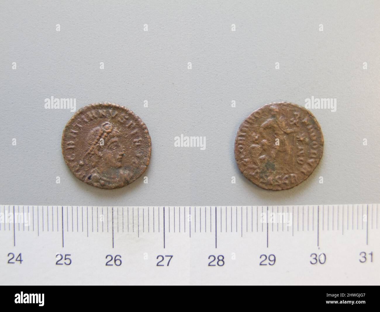1 Nummus of Gratian, Emperor of Rome from Siscia. Ruler: Gratian ...