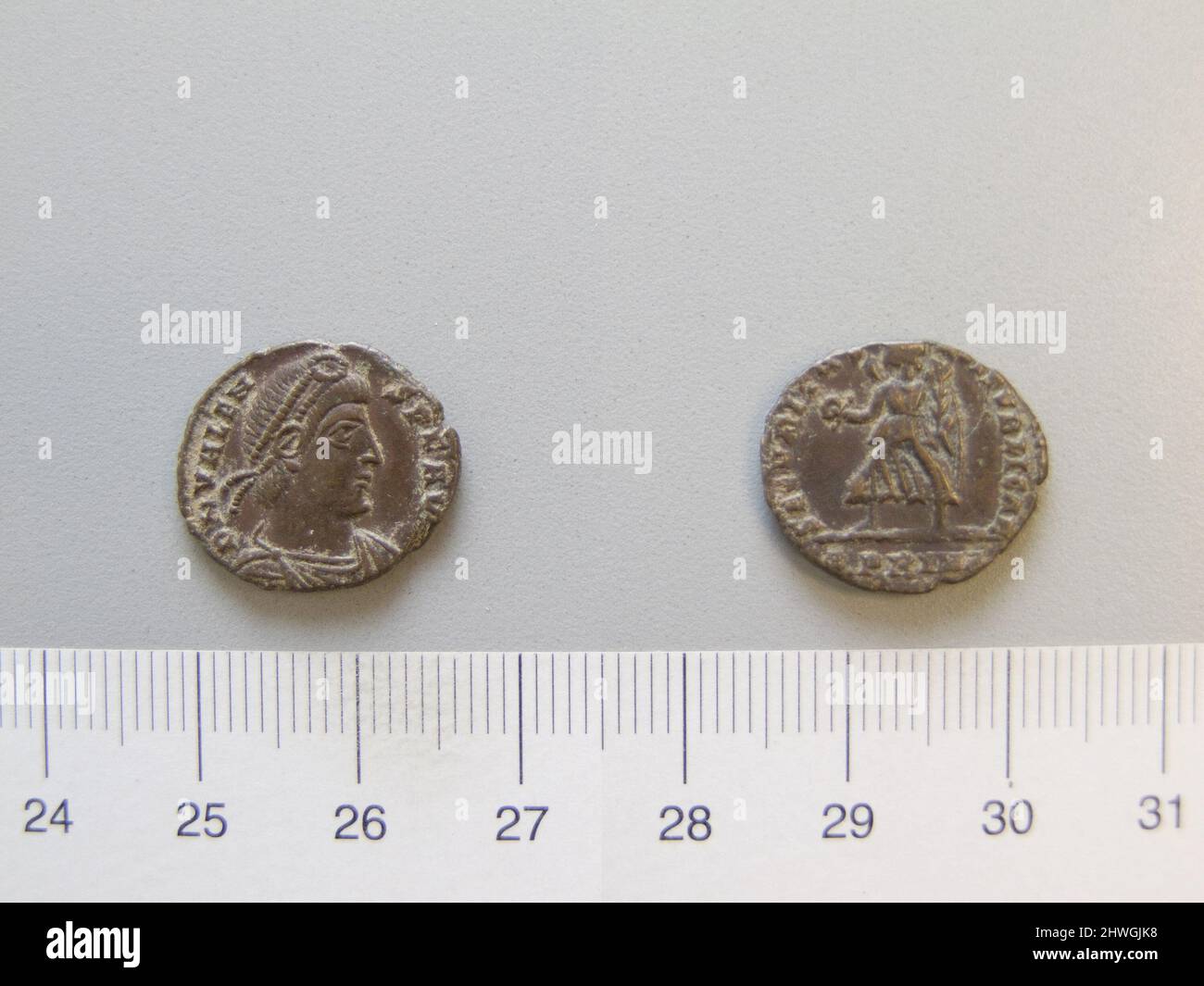 1 Nummus of Valens, Emperor of the Roman Empire from Rome. Ruler ...