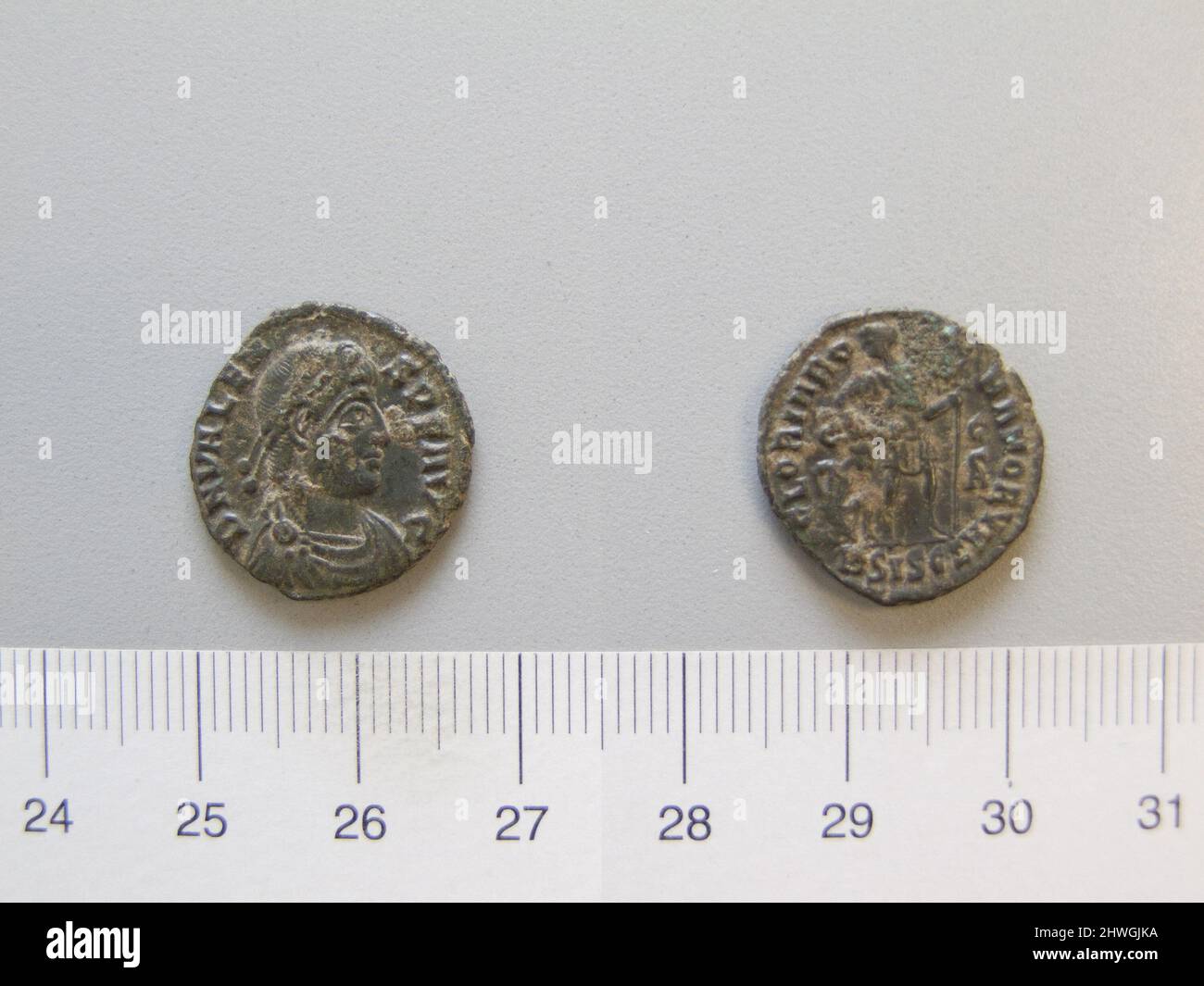 1 Nummus of Valens, Emperor of the Roman Empire from Siscia. Ruler ...