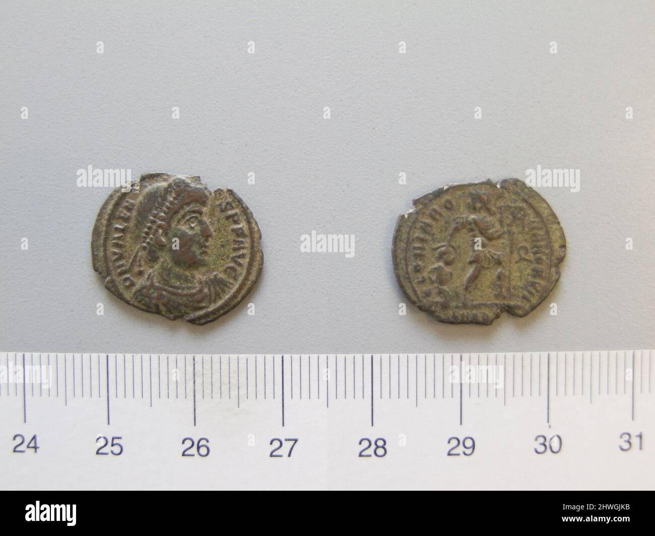 1 Nummus of Valens, Emperor of the Roman Empire from Aquileia. Ruler ...