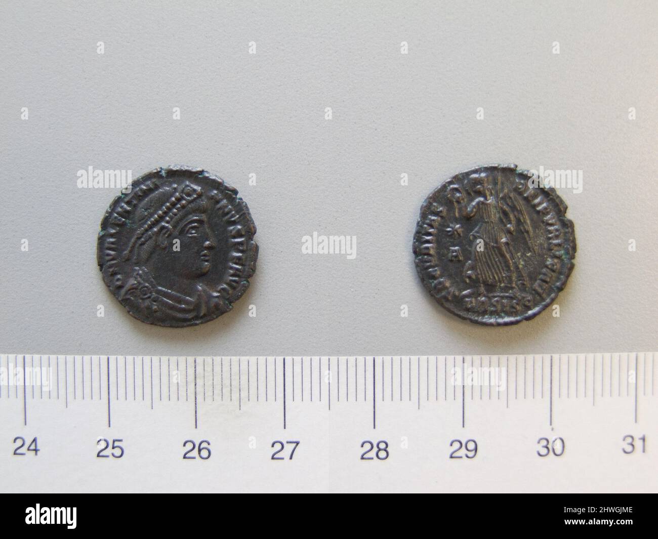 1 Nummus of Valentinian I, Emperor of Rome from Siscia. Ruler ...