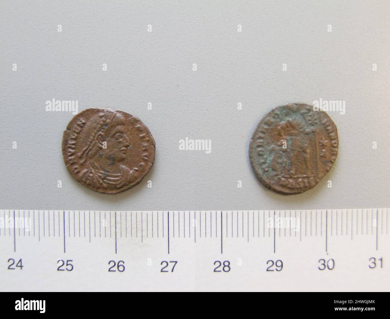 1 Nummus of Valens, Emperor of the Roman Empire from Siscia. Ruler ...