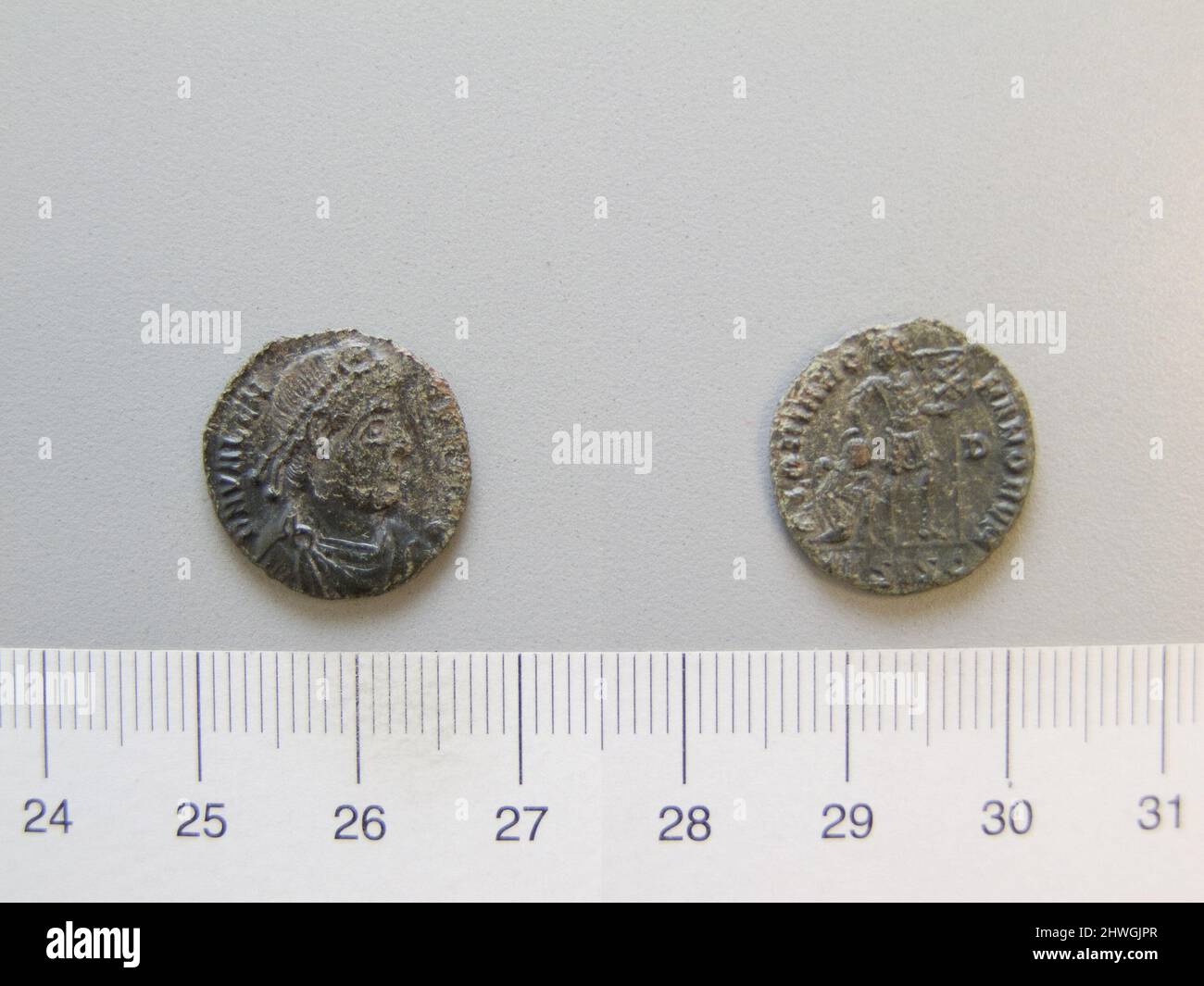1 Nummus of Valens, Emperor of the Roman Empire from Siscia. Ruler ...