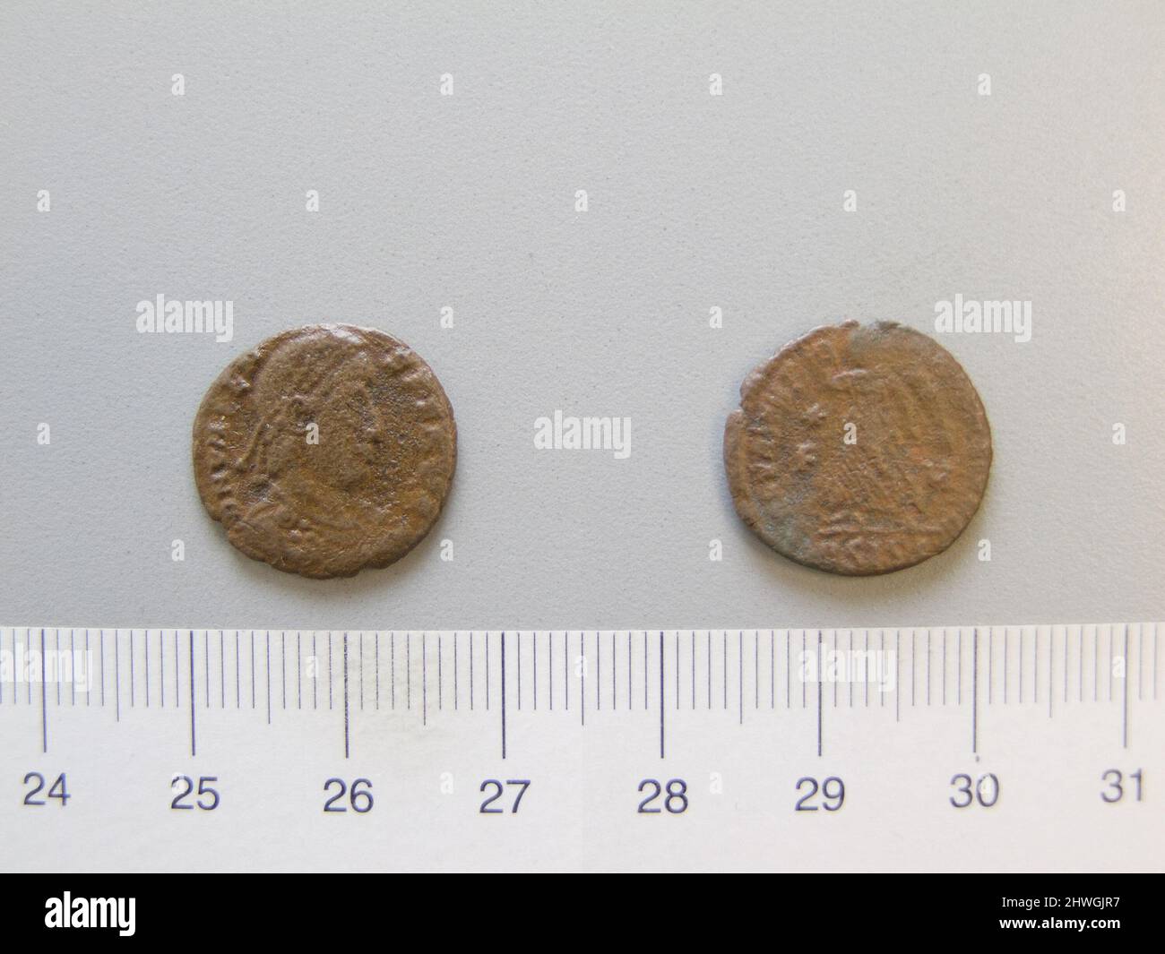 1 Nummus of Valens, Emperor of the Roman Empire from Siscia. Ruler ...