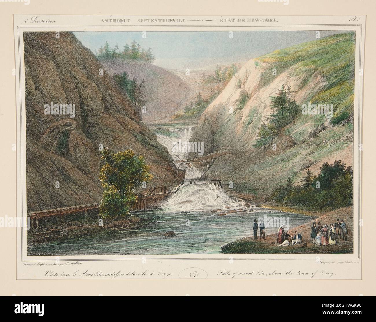 Amerique Septentrionale - Etat de New-York. No. 15, pl. 3….Falls of ...