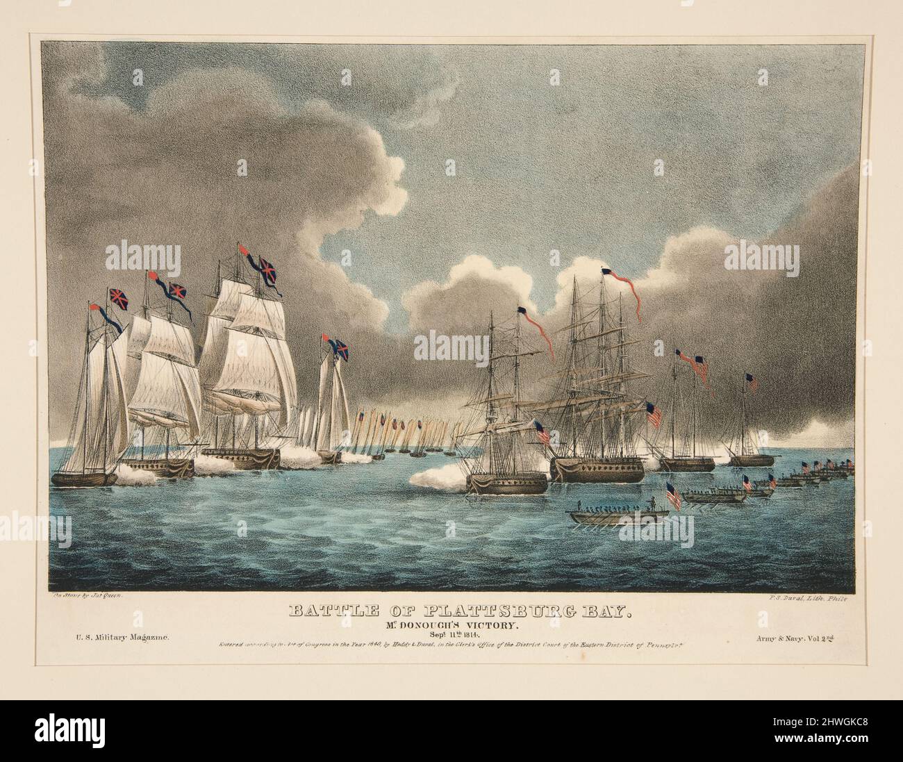 Battle of the Plattsburg Bay: McDonough’s Victory (From the U.S ...